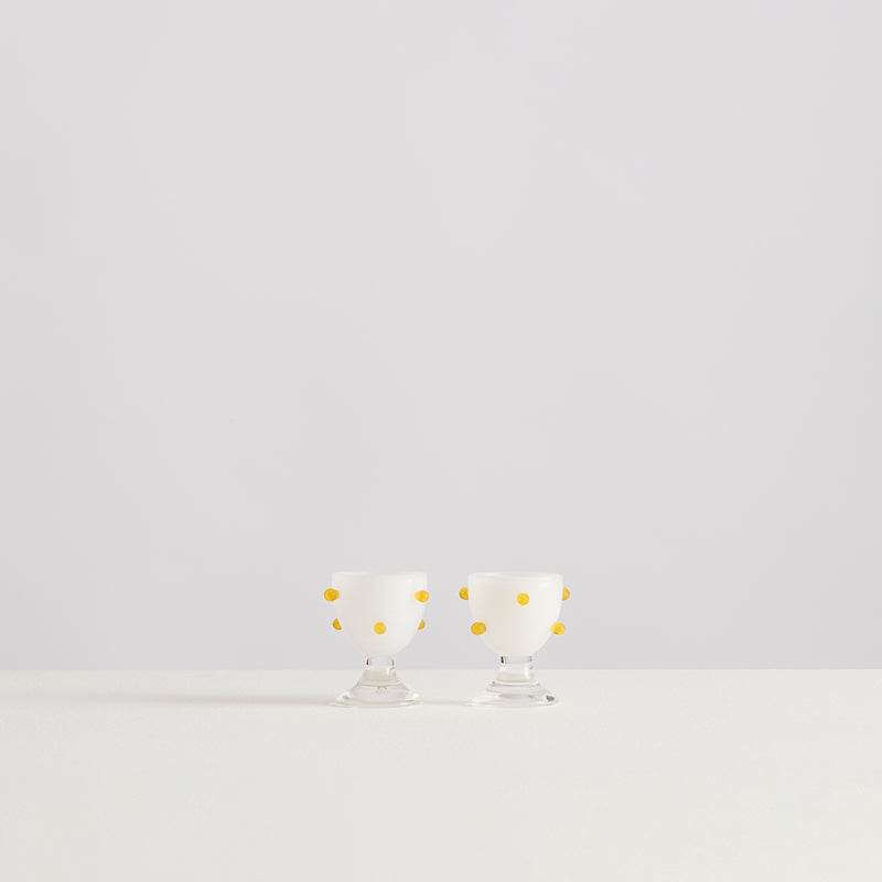 2 Pomponette Egg Cups - Maison Balzac