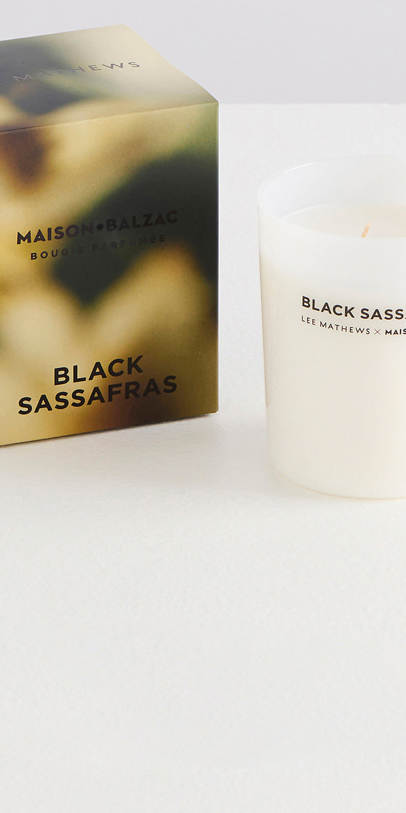 Black Sassafras Large Scented Candle - Maison Balzac